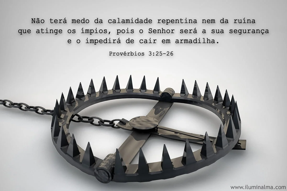 Imagem de Provérbios 3:25-26 » Iluminalma